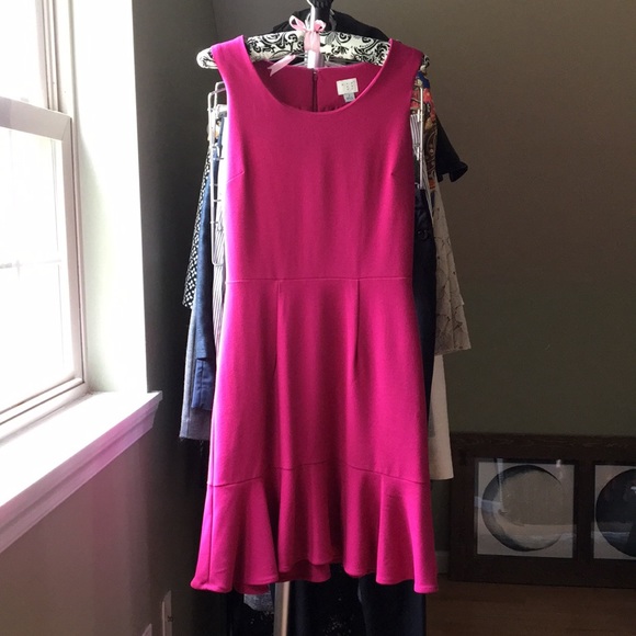 a new day | Dresses | 32 Bright Pink Ruffle Bottom Dress | Poshmark